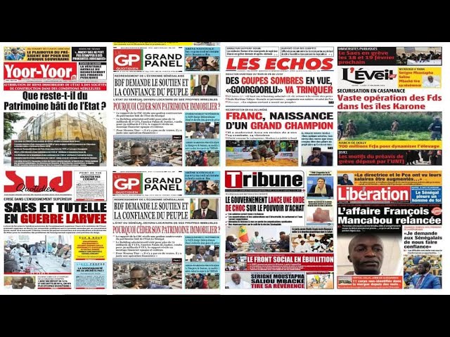 REVUE DE PRESSE DE SOURCEA TV DU LUNDI 17 FÉVRIER 2025 PAR DJIBRIL FAYE ...